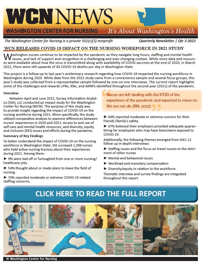 Newsletters – Washington Center for Nursing